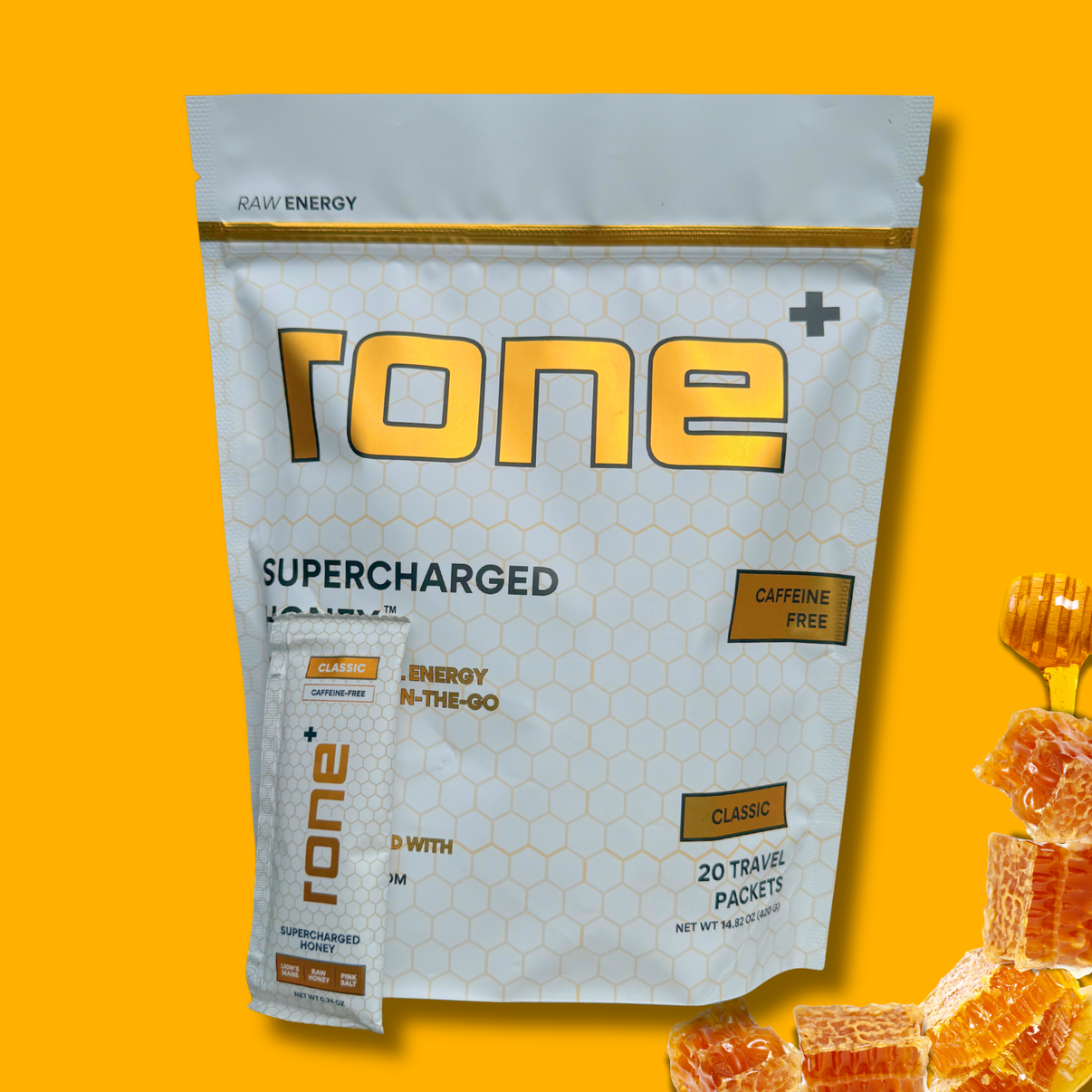Caffeine-Free - Classic - SuperCharged Honey (20-Pack) – RONE Nutrition US
